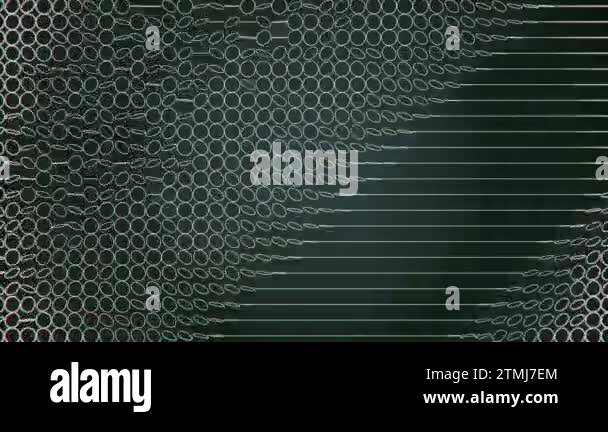 Infinite wave seamless loop animation of simple white geometric shapes ...