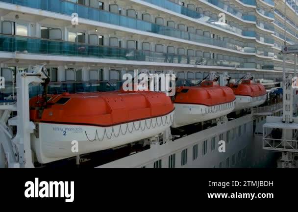 huge cruise liner stands off the coast of Vancouver Canada Place flag ...