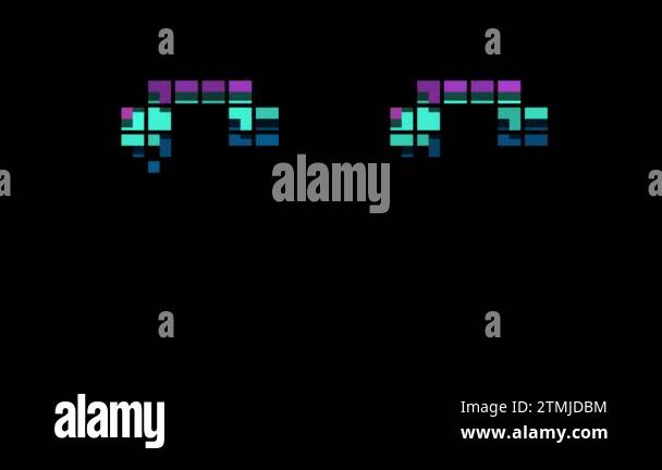 Numbers in pixel style, number 8, number 9, retro style, game, alpha ...