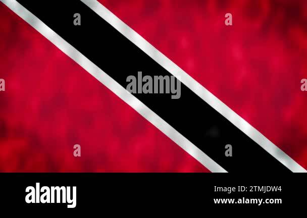 Trinidad and Tobago flag seamless closeup waving. Sign of Trinidad and ...