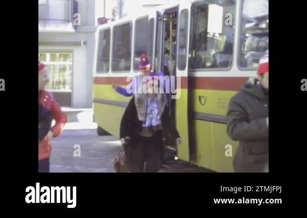 Canazei, Italy december 1980: Step back in time with this nostalgic ...