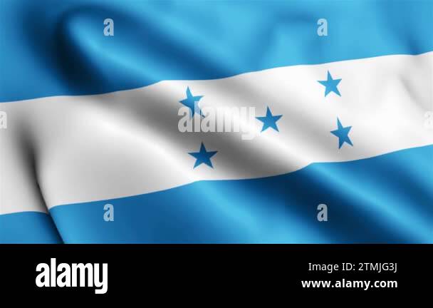 Honduras Flag video waving in wind. Honduras Flag Wave Loop waving in ...