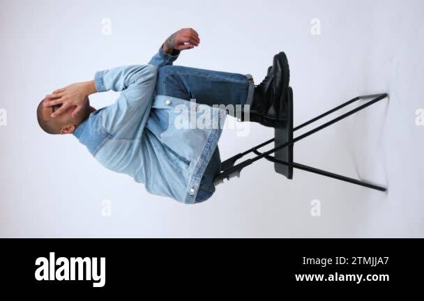 Man back shot sitting chair Stock Videos & Footage - HD and 4K Video ...