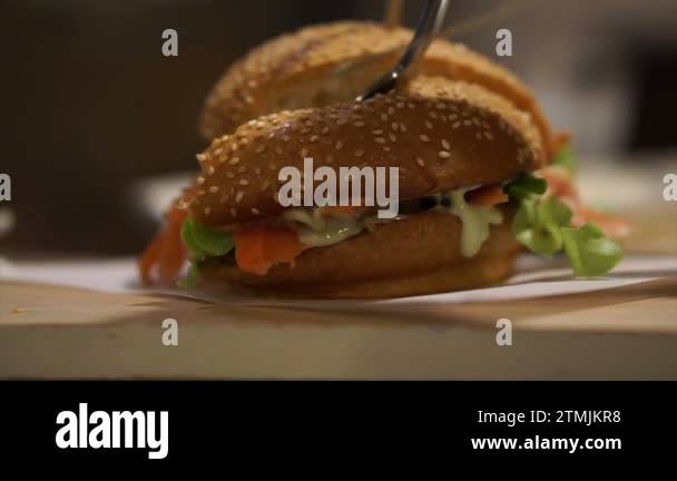 Smoked salmon bun Stock Videos & Footage - HD and 4K Video Clips - Alamy