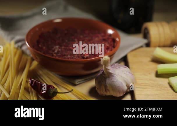 Spaghetti bolognese ingredients Stock Videos & Footage - HD and 4K ...