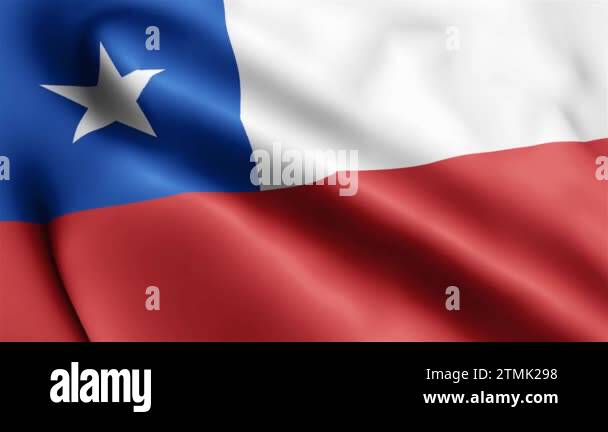 Chile Flag video waving in wind. Chile Flag Wave Loop waving in wind ...