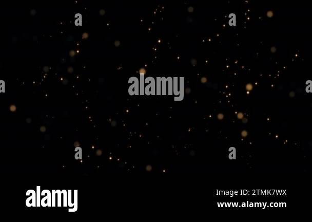 Abstract seamless loop animation glow particles motion on black ...