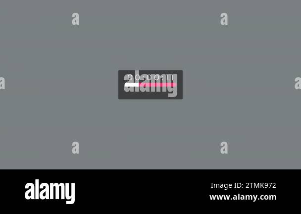 Black square clock timer counts down 14 seconds, countdown, graphics ...