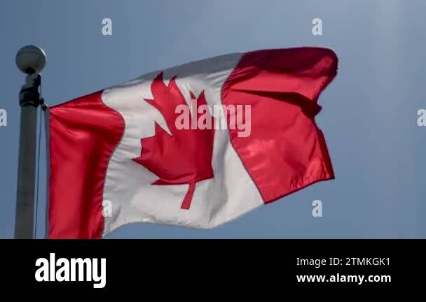 Canada flag in the old retro background effect, close up close up ...