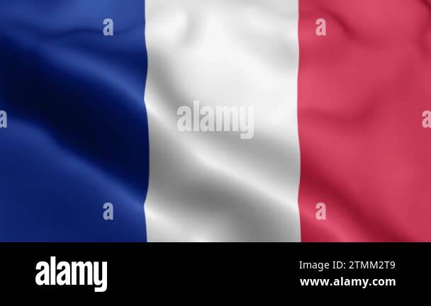 France Flag video waving in wind. France Flag Wave Loop waving in wind ...