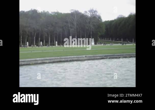 Paris, France may 1977: Charming 70s footage of tourists leisurely ...
