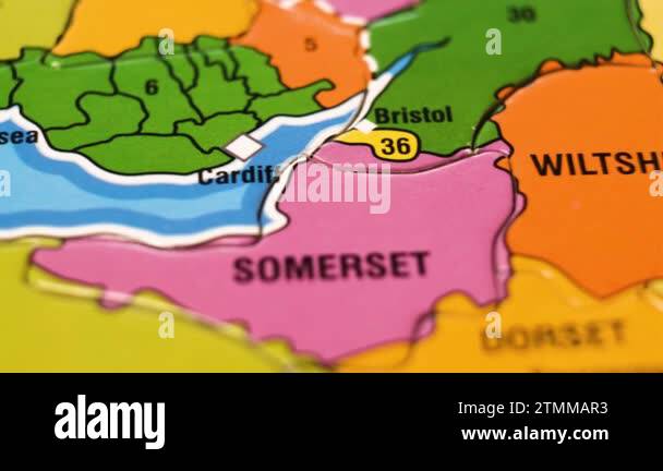 United Kingdom Puzzle Map with English Cities London, Cardiff, oxford ...