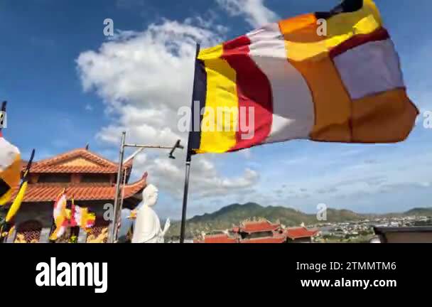 Flag of a temple Stock Videos & Footage - HD and 4K Video Clips - Alamy