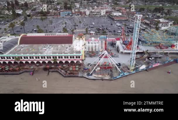 The Giant Dipper is a historic wooden roller coaster located at the ...