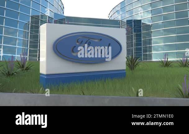 Ford Editorial Office Building Signage A Showcase of Corporate Identity ...