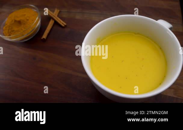 Golden milk turmeric healthy Stock Videos & Footage - HD and 4K Video ...