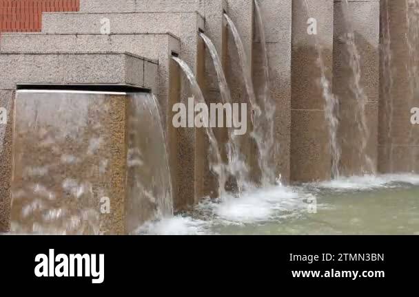 Granite Marble Water Fountain Feature in Public Square Garden 1920x1080 ...