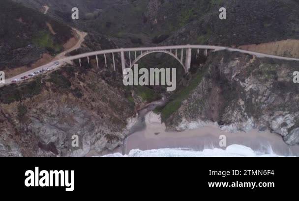 Bixby Creek Bridge also known as Bixby Canyon Bridge, on the Big Sur ...