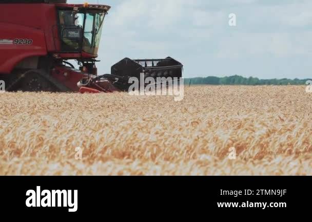 Combine harvester corn field ukraine Stock Videos & Footage - HD and 4K ...