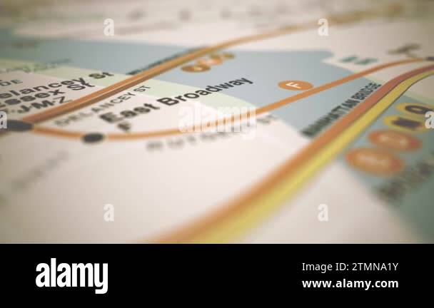 Flight Over Subway Map Background/ 4k animation of a vintage background ...