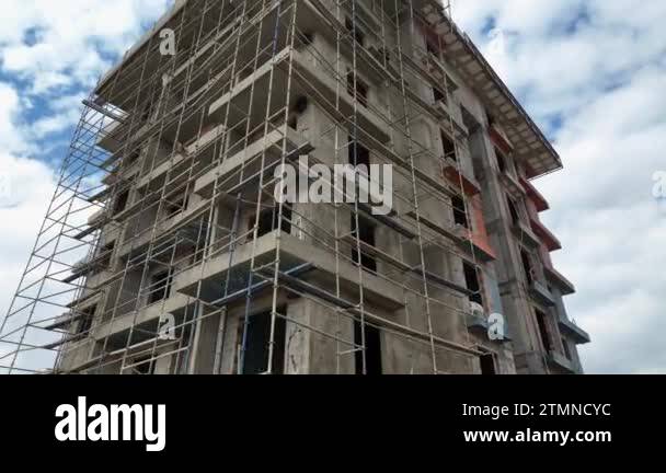 Embark on a cinematic journey as our drone captures the construction process of luxury homes ...