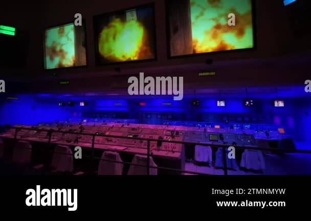 Kennedy Space Center, Florida, USA -2023: Apollo 8 Firing Room Theater ...