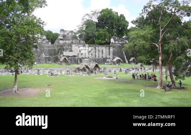 Tikal Pyramids in Guatemala Tikal National Park. Mayan Ruins, Temple ...