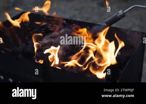 Flame grill gas charcoal Stock Videos & Footage - HD and 4K Video Clips ...