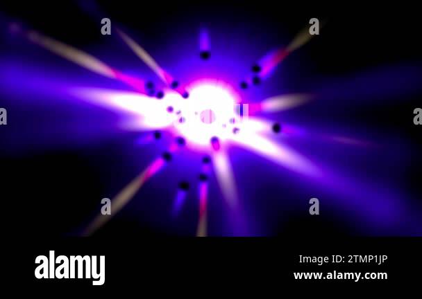 Explosion of lights at bang bang creation 4k animation concept Stock ...