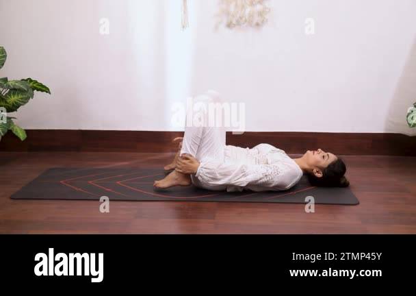 Video of woman performing Setu Bandhasana Bridge Pose this exercise ...