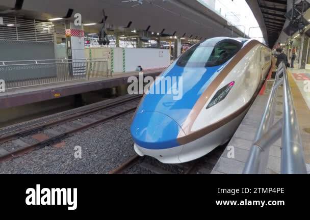 Tokyo Station Shinkansen with sound 2023 limited express train Stock Video Footage - Alamy