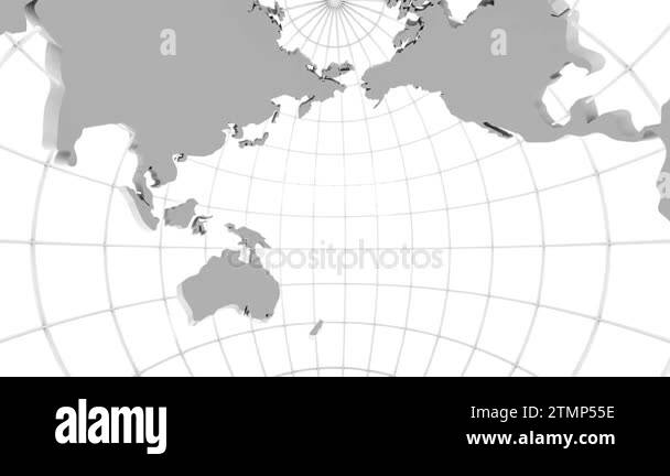 World Map Turns Into a Globe. A look inside Stock Video Footage - Alamy