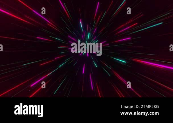 Abstract geometric background of radial lines. Dataflow tunnel ...