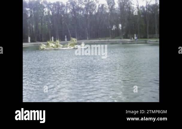 Paris, France may 1977: Charming 70s footage of tourists leisurely ...