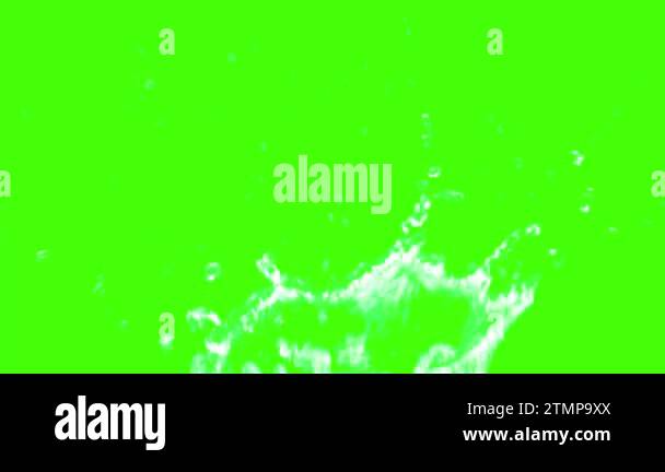 Water splash on green background. Splashes On Green Screen. Shot of ...
