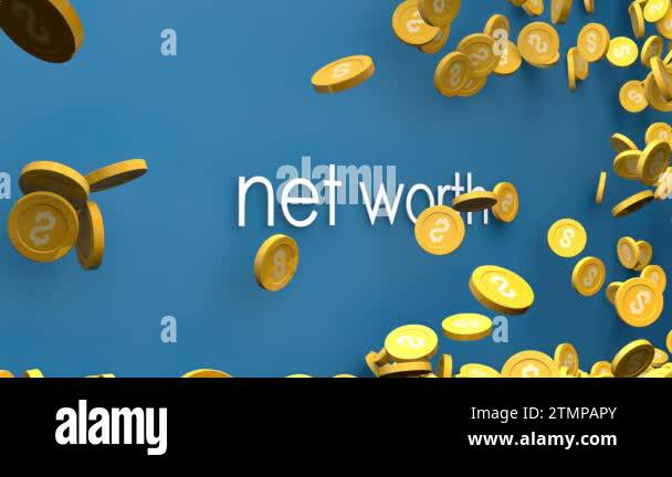 Coin piling up Increase in net worth animation Stock Video Footage - Alamy