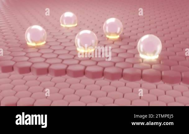 skin treatment product Animation Restoration of the skin structure ...