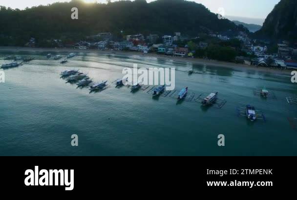 El Nido Beach in Palawan, Philippines. Morning Beach and Seascape in ...