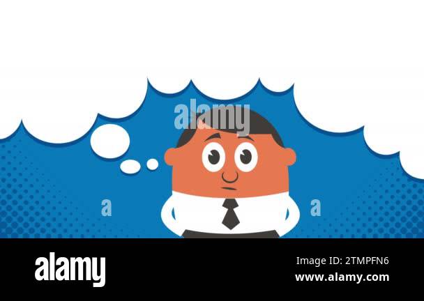 Thinking man cartoon Stock Videos & Footage - HD and 4K Video Clips - Alamy