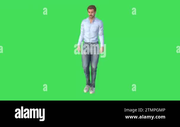 3d male hotel traveler on green screen sitting and relaxing in the ...