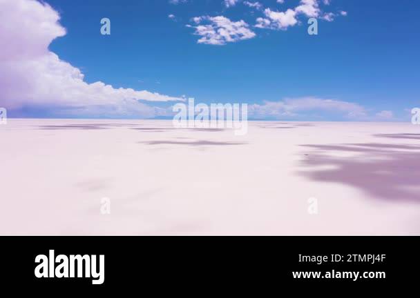 Uyuni Salt Flats. Salar De Uyuni. Aerial View. Altiplano, Bolivia. Dry ...