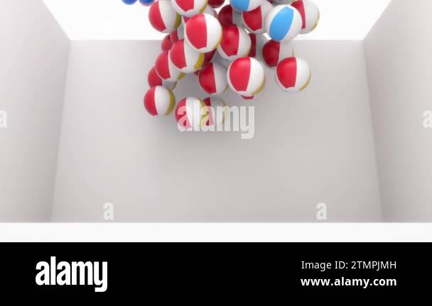 3d animation drop colorful balloons Stock Videos & Footage - HD and 4K ...