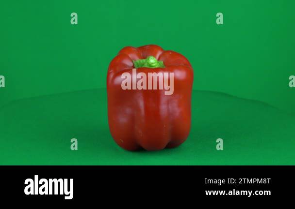 Pepper Rotating in Green Screen Chroma Key Matte Stock Video Footage ...