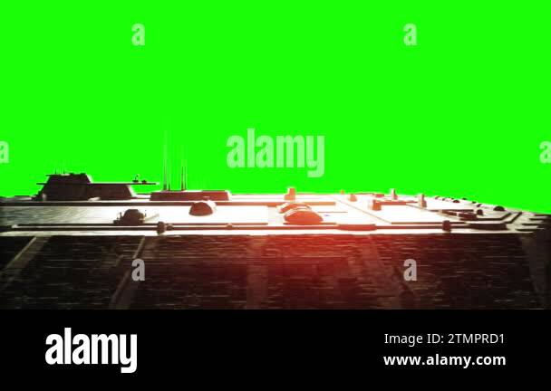 Futuristic space ship. realistic metal surface ship, displacement and ...