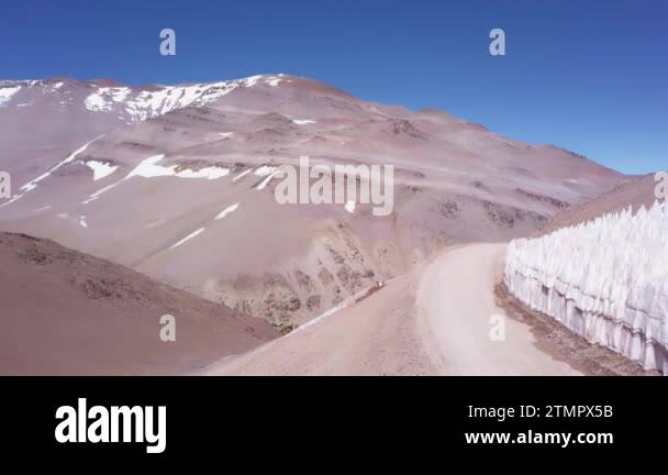 slow motion of the dry and arid, picturesque landscape of the agua ...