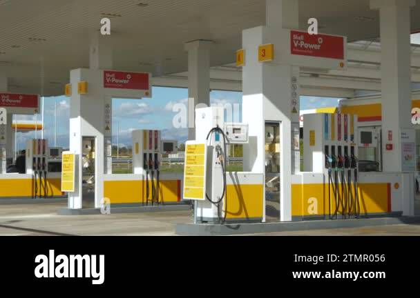 SHELL GAS STATION IN CROATIA, 05.05.2023: Petrol station of a world ...