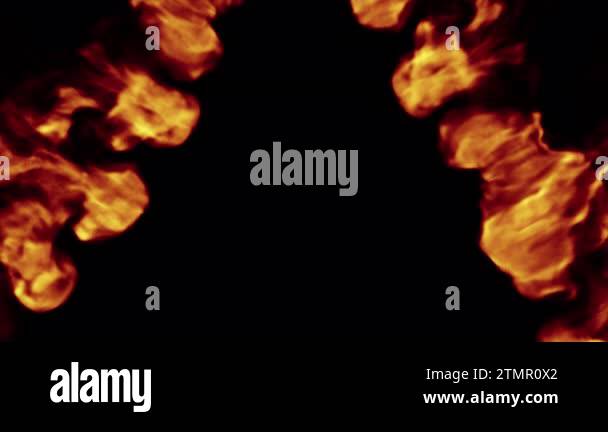 Fire shockwave blowing transition reveal overlay isolated on alpha ...