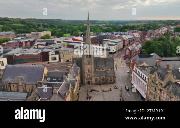 Historic town center with castle and town church Stock Videos & Footage ...