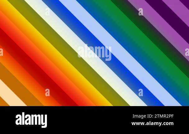 LGBT or LGBTQ pride color flag stripes animated background in 4K 60fps ...