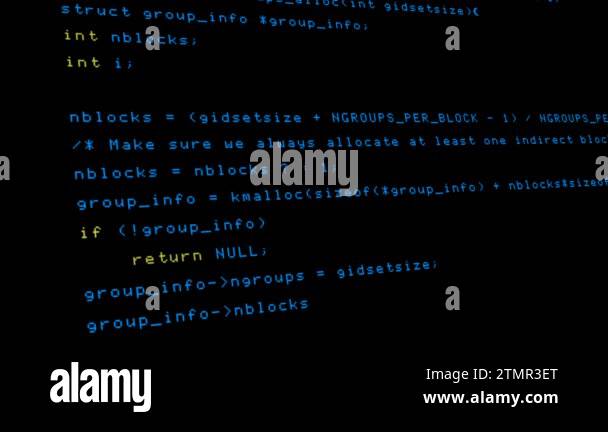 Hacker Code Running Down A Computer Screen Terminal Stock Video Footage Alamy